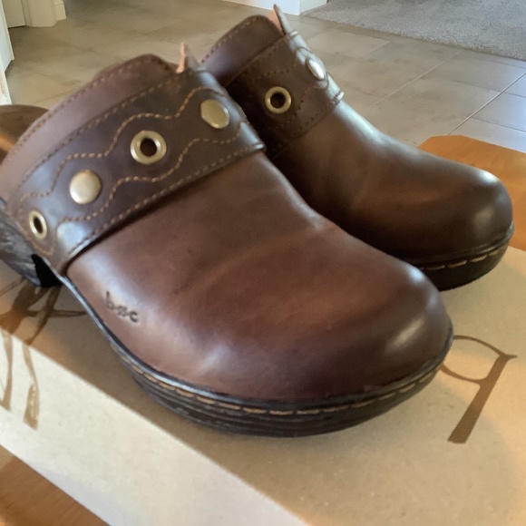 boc | Shoes | Boc Dark Brown Leather Clogs | Poshmark